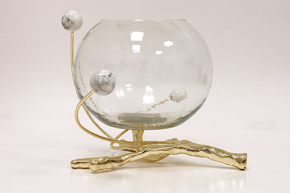 Branch Bowl Centerpiece with Ball Design - 8.3" – Classic Touch Decor