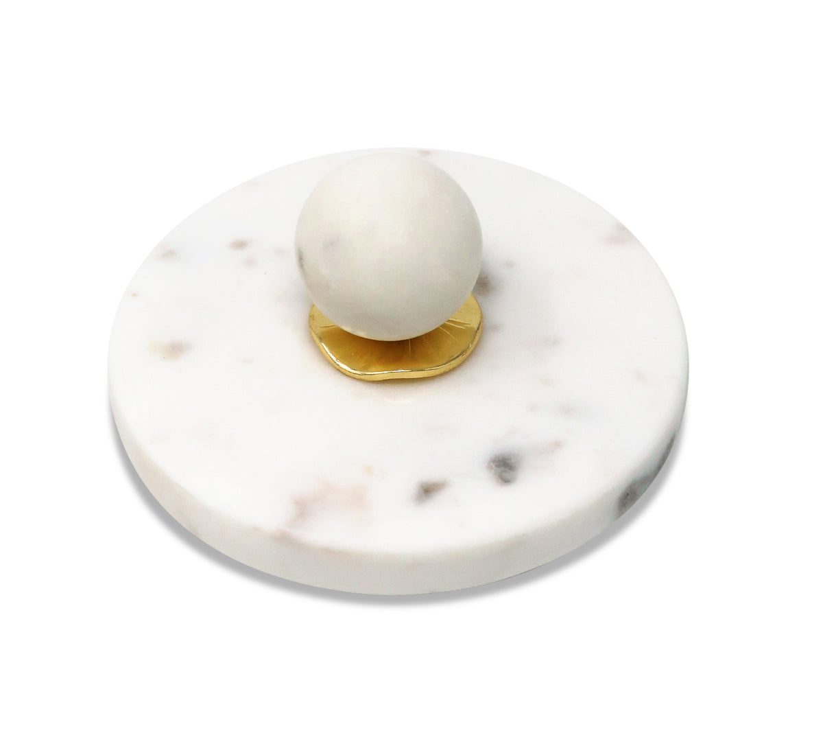 Hammered Glass Canister with Lined Ruffle and Marble Lid – Classic ...